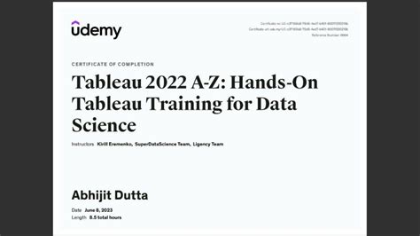 Abhijit Dutta On Linkedin Tableaucertification Udemycourse Datavisualization
