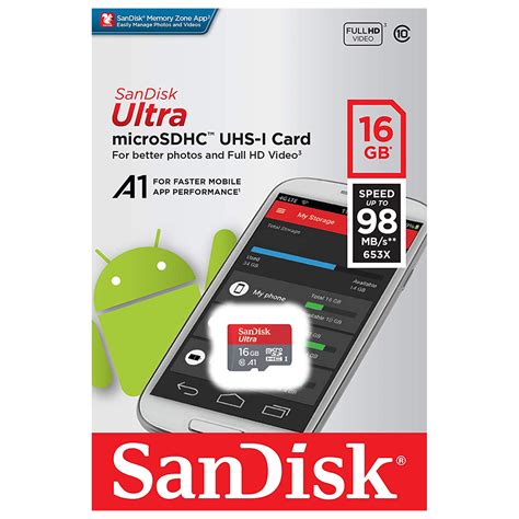 SanDisk Ultra GB MicroSDHC A Class Memory Card Adapter