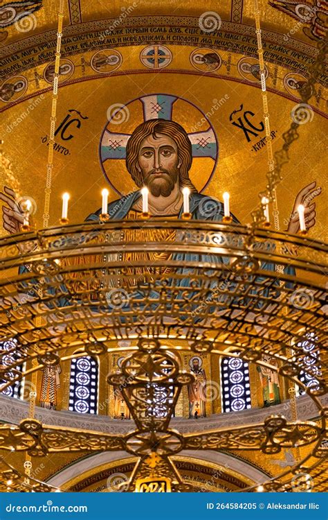 Belgrade Serbia December 20 2022 Interior Of The Church Of Saint