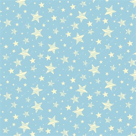 手描きの星模様のデザイン 無料のベクター