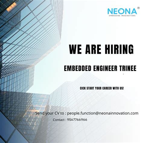 Hiring Embeddedengineer Careeropportunities Engineeringjobs Neona