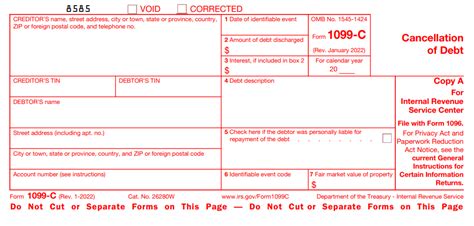 Understanding 1099 C Forms What They Are And How To File Them The Madtax