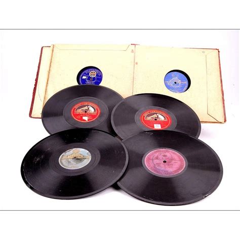 Album con 10 discos de gramófono españoles 78 rpm Temática variada