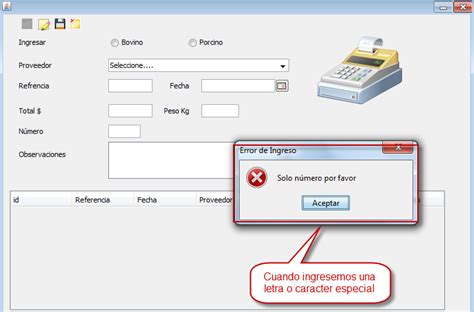 Tecnología de Calidad Caja de texto solo números en java