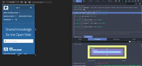 Why My Firefox Responsive Design Mode View Doesnt Look Like It Does In Mdn Stack Overflow