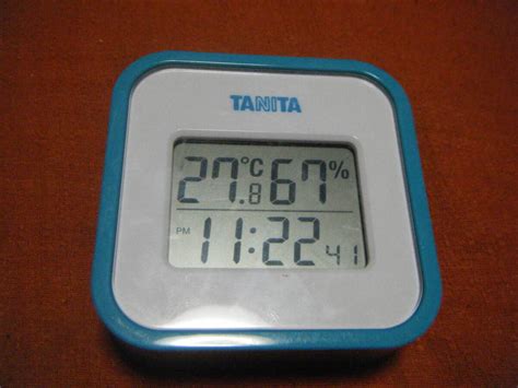 Yahooオークション タニタ 温湿度計 温度 湿度 デジタル 壁掛け 時