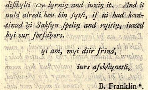 Benjamin Franklins Phonetic Alphabet Phonetic Alphabet Benjamin