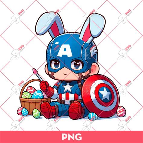 Bundle Superhero Chibi Easter Png Chibi Superhero Wearing Rabbit Ears Png Over 15 Designs