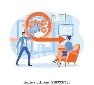 Scrum Framework Software Development Methodology Process Stock Vector Royalty Free