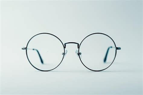 Glasses On White Background Premium Ai Generated Image