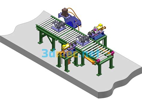 Engine Block Manufacturing Line SW Design 3D Model SolidWorks