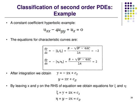 Classification Of Second Order Partial Differential Equation Postgray