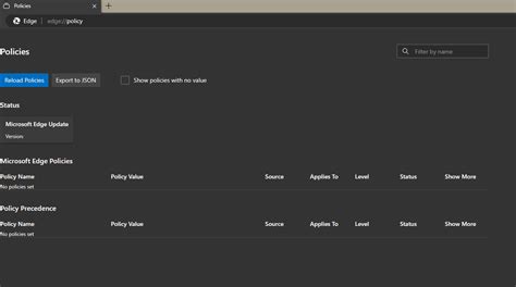 Microsoft Edge Issues With Policy Updatepolicy Microsoft Edgeupdate