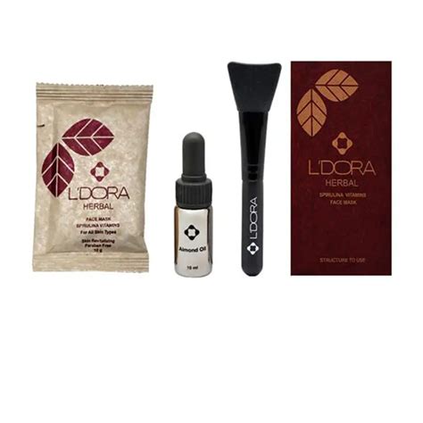 ماسک پودری اسپیرولینا ویتامینه لدورا هربال 6 عددی ای خرید