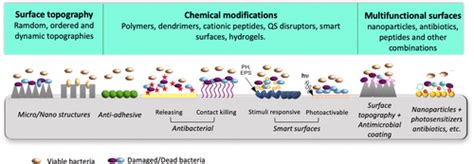 How Functionalized Surfaces Can Inhibit Bacterial Adhesion And Viability Acs Biomaterials