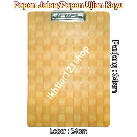 Jual Papan Jalan Kayu Clipboard Kayu Papan Ujian Kayu Murah Berkualitas Shopee Indonesia