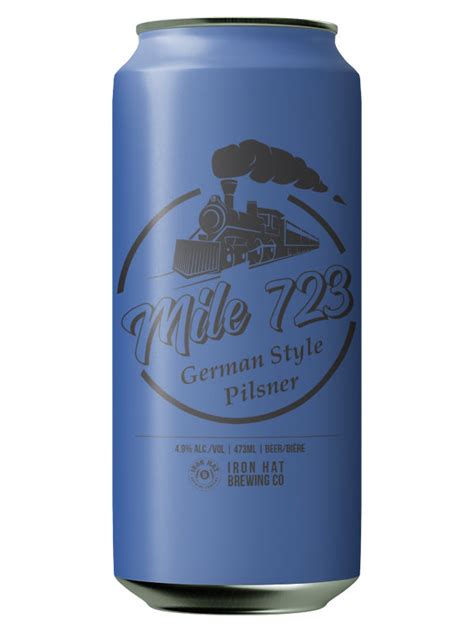 Mile 723 German Pilsner 4 Pack Iron Hat Brewing Co