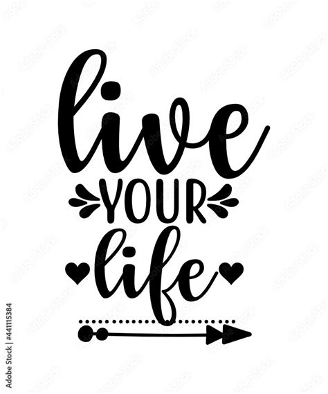 Stockvector Positive Saying Svgwall Art Print Printable Quotes