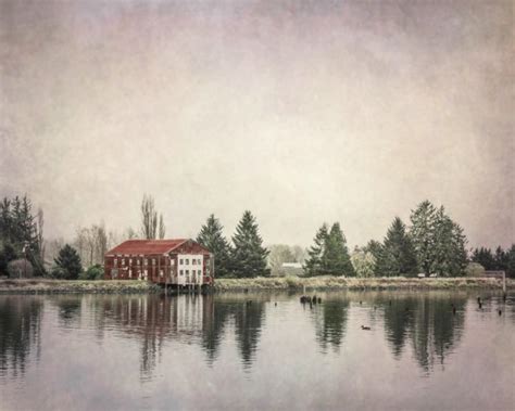 Red Building On The Lewis And Clark James Redland Photo Photography