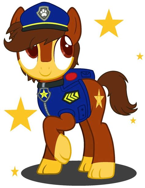 Mlp Paw Patrol Chase By Machakar52 On Deviantart Paw Patrol Paw