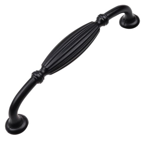 Gliderite 5 In Center Fluted Cabinet Pull Antique Brass