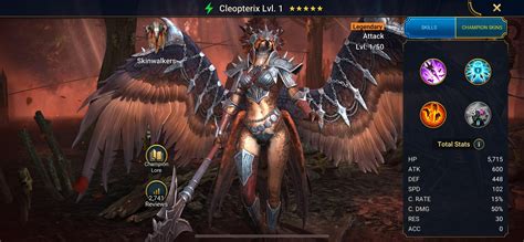 Just Summoned Cleopterix R Raidshadowlegends