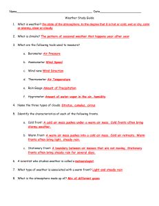 Lab Weather Patterns PPT
