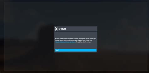 Unable To Load Game Access To The Content Servers Is Currently
