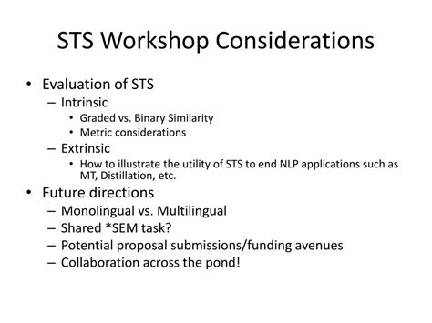 PPT Semantic Textual Similarity STS Workshop PowerPoint Presentation ID