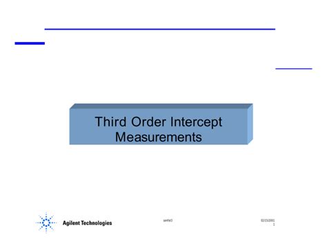 third order intercept toi measurements presentation