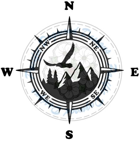 Wilderness Compass Permanent And Removeable Decal Camper Permanent