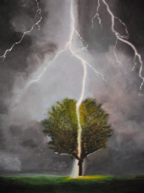 Lightning Striking Tree