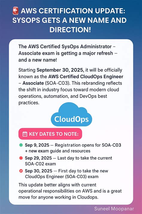 Aws Cloudops Certification Sysops Awscertified Devops