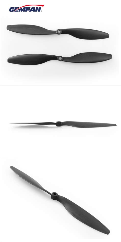 CW CCW Black 1045 Carbon Nylon 2 Blades Propeller For Rc Aircraft From