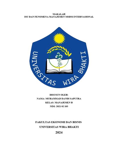 Tugas Msdm Muhammad Dandi Saputra Pdf