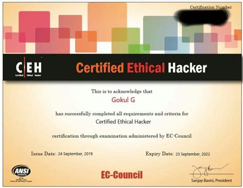 Gokul G On Linkedin Ceh Infosec Certifiedethicalhacker Cybersecurity