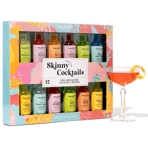 Thoughtfully Cocktails Skinny Margarita Mixed Drink Collection Set Of