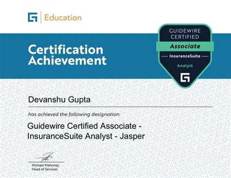 Devanshu Gupta On Linkedin Thankyoupwc Guidewire Certified