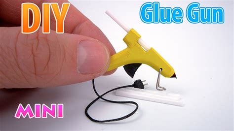 Diy Realistic Miniature Hot Glue Gun Dollhouse No Polymer Clay Youtube