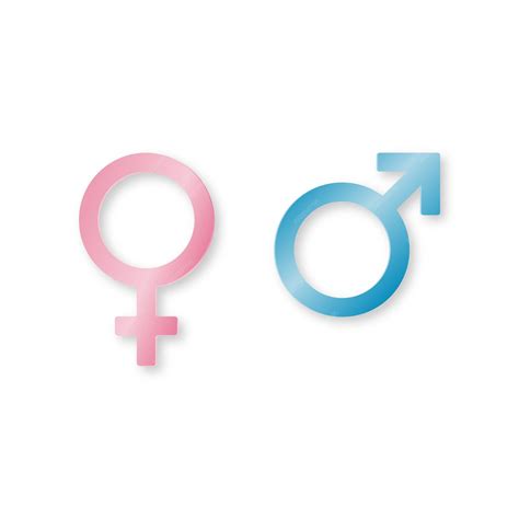 남성과 여성 기호 벡터 일러스트 레이 션 프리미엄 벡터