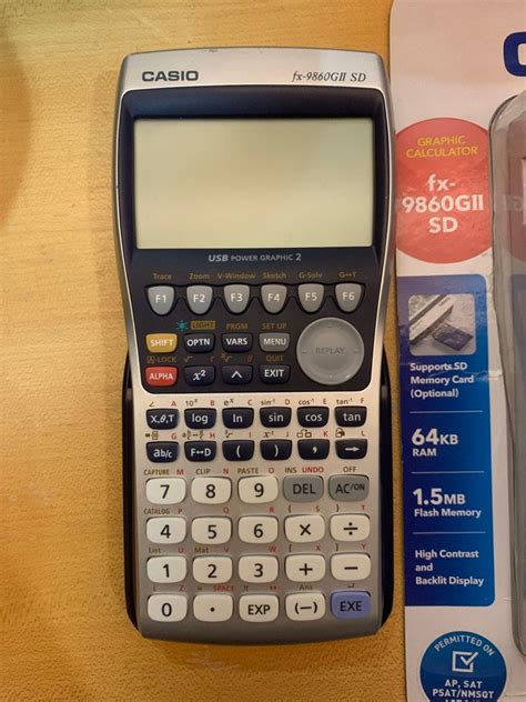 [like New] Casio Graphing Calculator Fx 9860gii Sd Usb Power Graphic 2