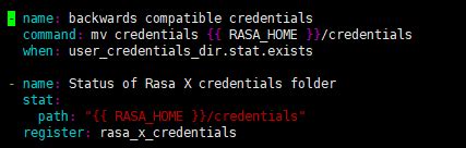 RasaX Install Error Mv Cannot Move Credentials To A Subdirectory Of