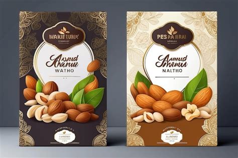 Premium Photo Dry Fruit Packaging Design Dry Fruit Label Design Dry