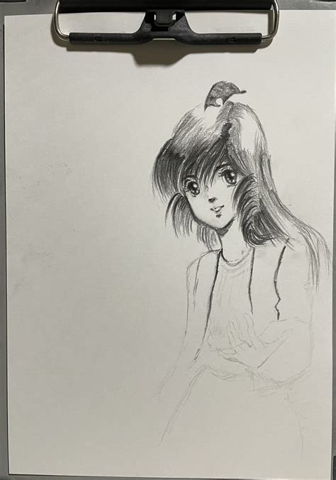 「リンミンメイ模写 途中経過😊 あまり似ていませんが、このまま突っ走ります🤗 模写 絵描きさんと繋がりたい 絵師」けんじろうの漫画