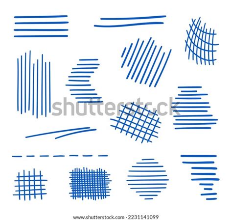 Simple Hatching Hand Drawn Hatched Shapes Stock Illustration 2231141099 Shutterstock