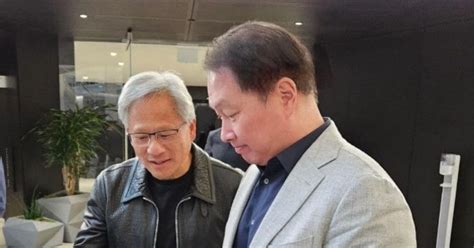 Ai 황제 젠슨황 최태원 만나나ces 회동에 쏠린 눈