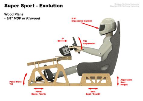 Plans Super Sport Evolution Wood Open Sim Rigs