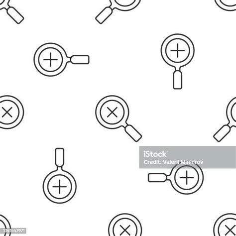 회색 라인 돋보기 및 흰색 배경에 아이콘 격리 된 원활한 패턴을 삭제합니다 검색 초점 확대 축소 비즈니스 기호 벡터 0명에 대한 스톡 벡터 아트 및 기타 이미지 Istock