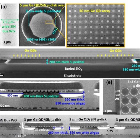 A Plan View And B And C Cross Sectional Sem Tem Micrographs Of A