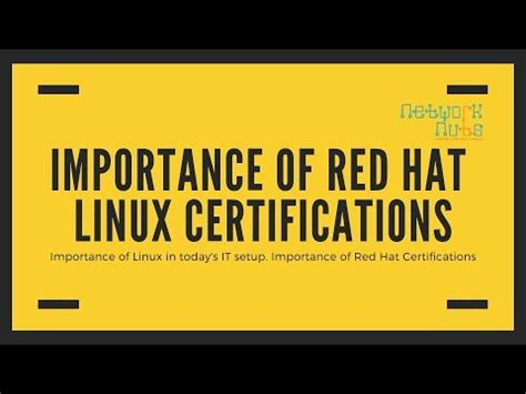 Why Red Hat Linux Training And Certifications Are Important YouTube